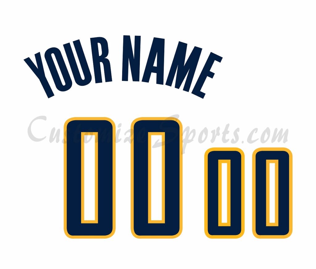 Basketball Indiana Pacers Customized Number Kit for 2006-2017 Home ...