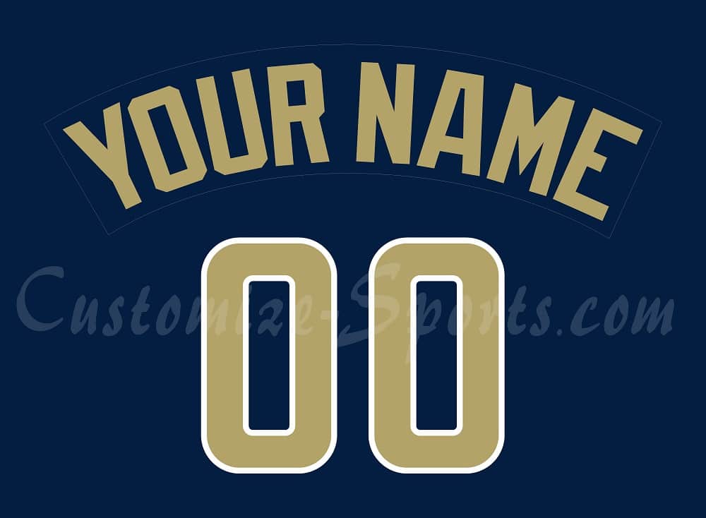 Baseball San Diego Padres Customized Number Kit for 2004-2010 Blue ...