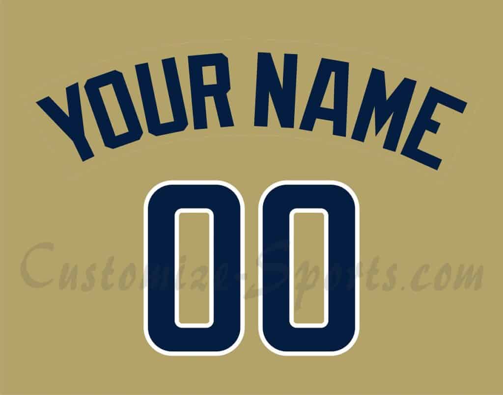 Baseball San Diego Padres Customized Number Kit for 2004-2010 Road ...