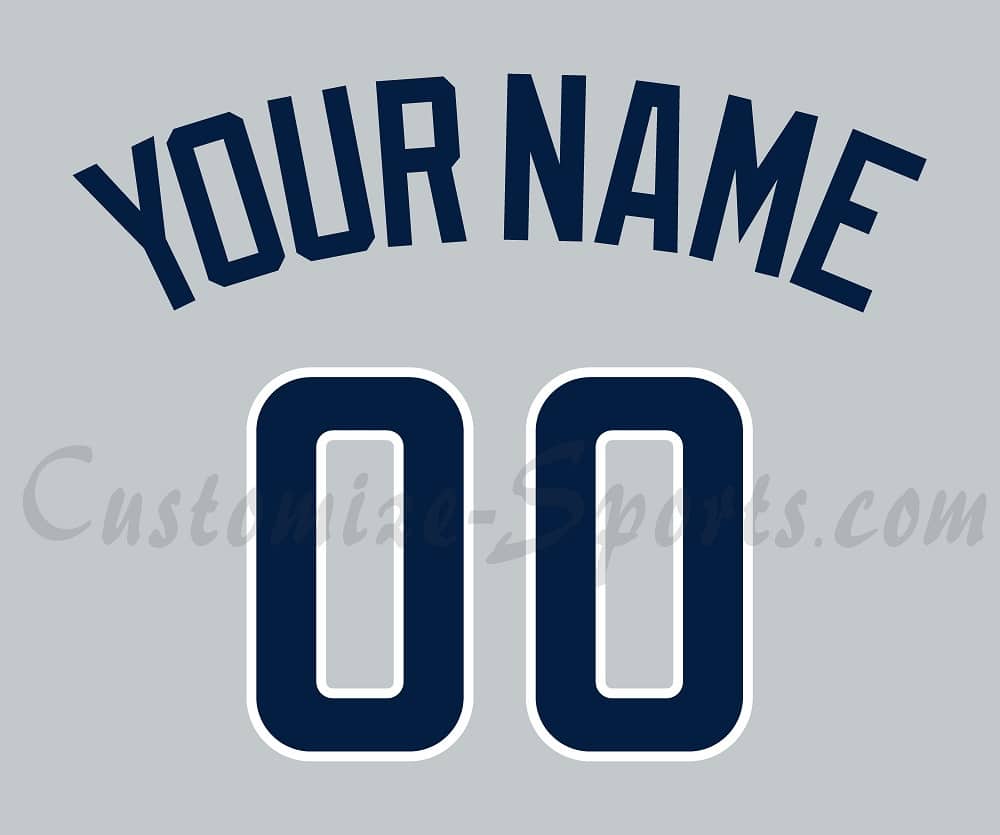 Baseball San Diego Padres Customized Number Kit for 2011 Road Jersey ...