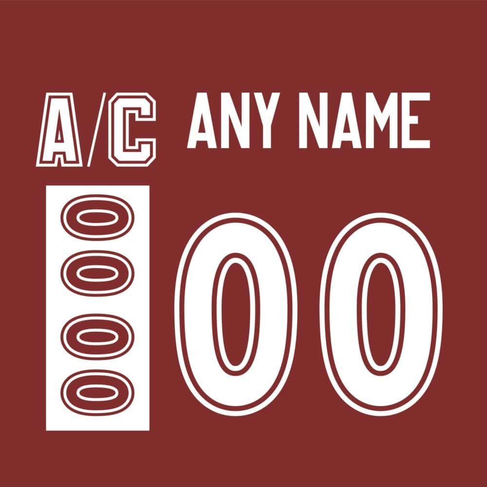 Hockey All Star Customized Number Kit For 1998 99 North America Red hockey-all-star-customized-number-kit-for-1998-99-north-america-red