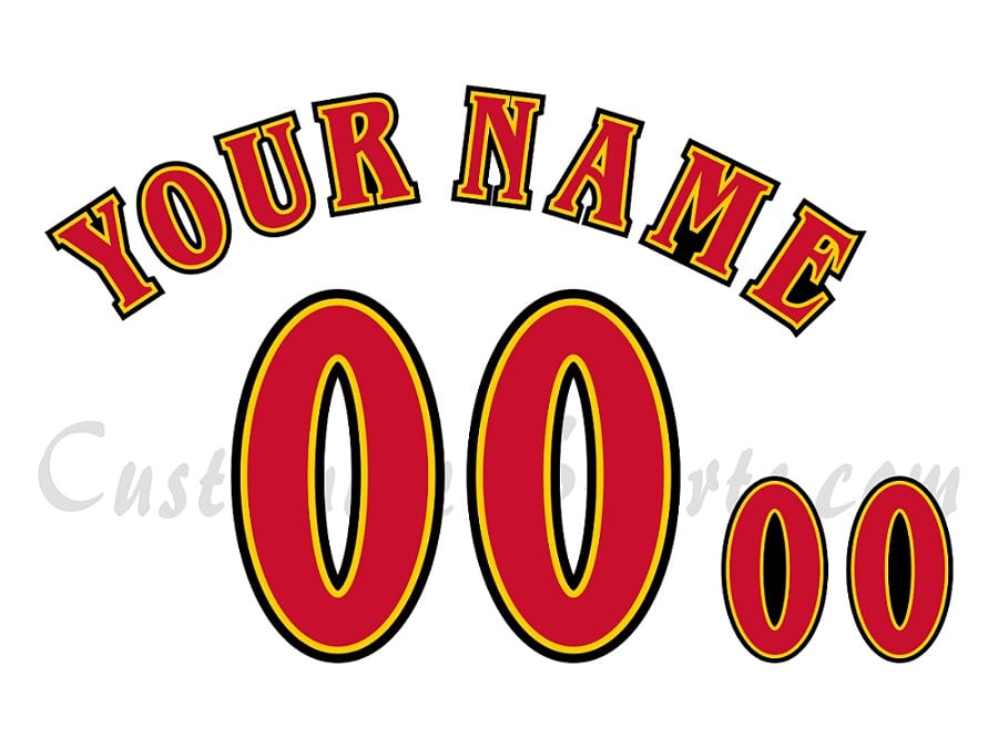 Basketball Atlanta Hawks Customized Number Kit for 1995-1999 Home ...