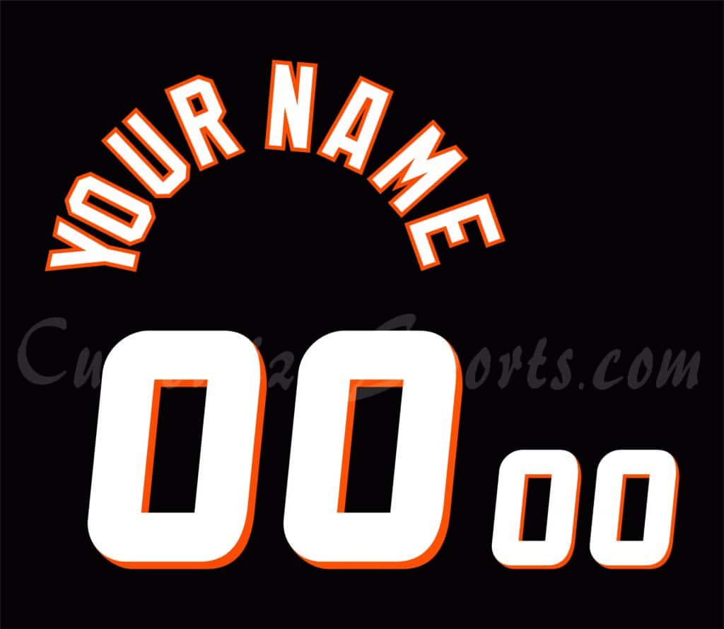 Phoenix Suns Customized Number Kit for 1992-2000 Alt Jersey - Customize ...