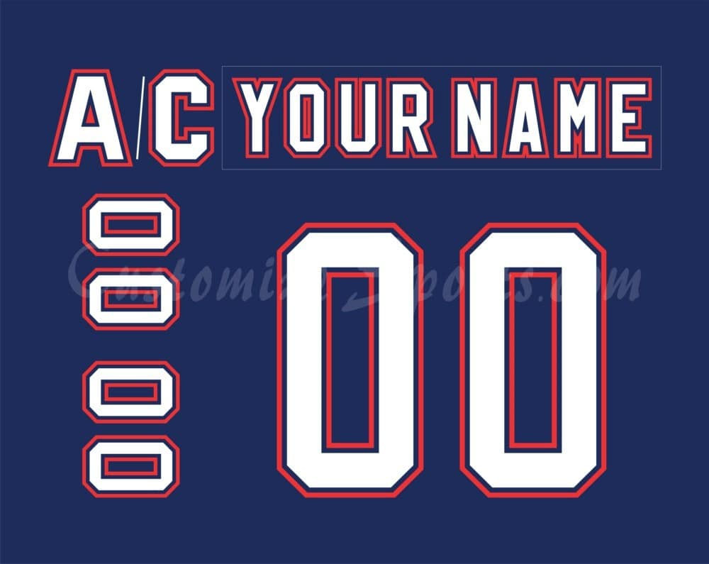 Edmonton Oilers Customized Number Kit For 1996-2007 Away Jersey ...