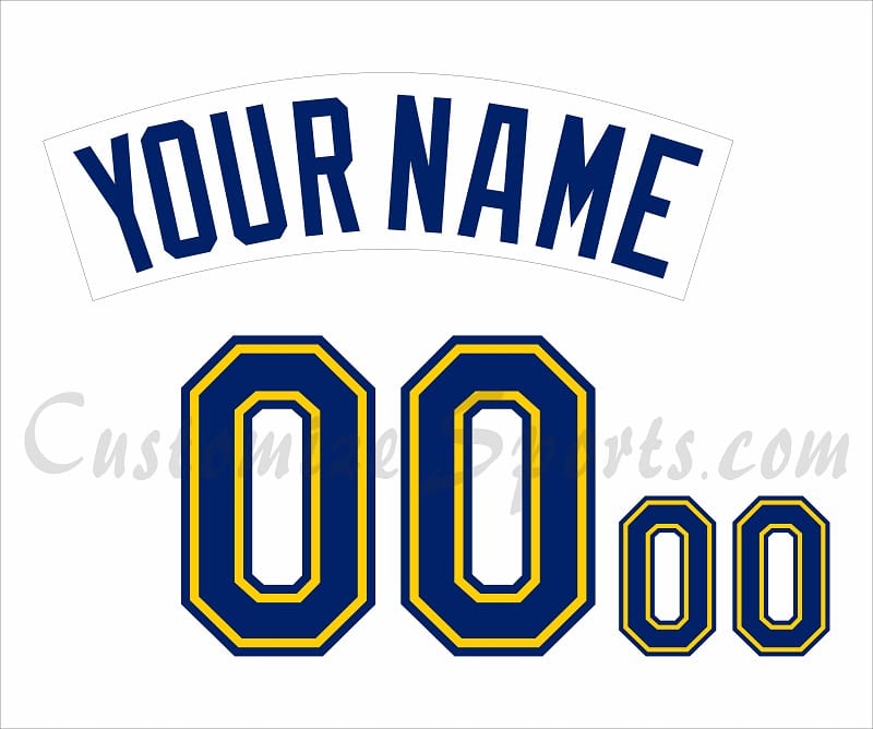 Baseball Seattle Mariners Customized Number Kit for 1981-1985 Home ...