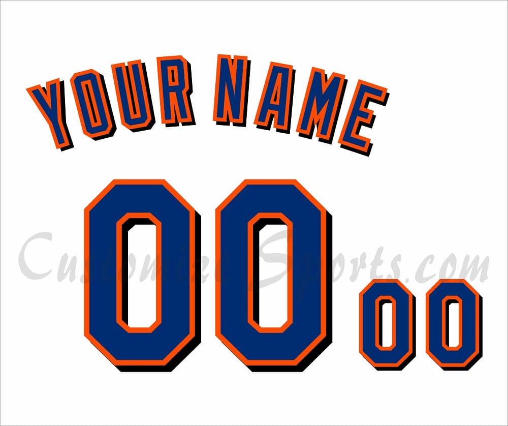 Baseball New York Mets Customized Number Kit for 1998-2011 Home ...