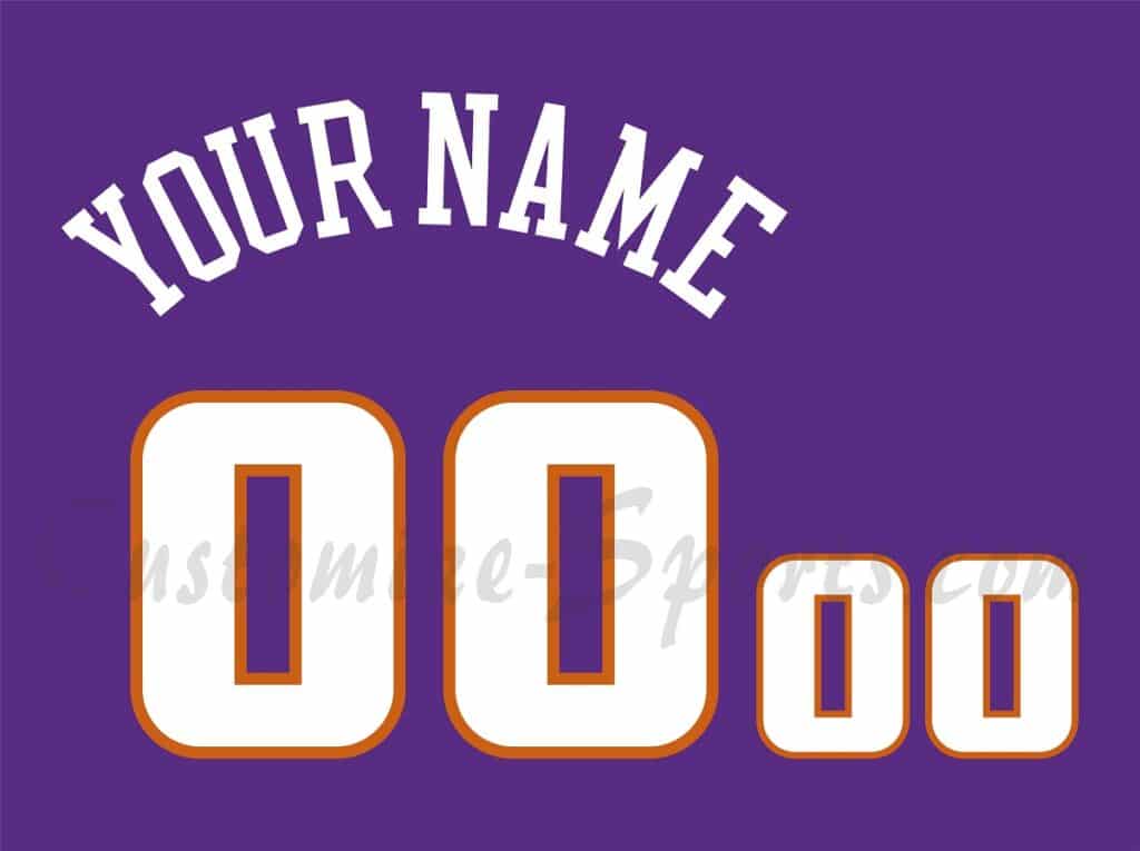 Basketball Phoenix Suns Customized Number Kit for 2000-2013 Road Jersey ...