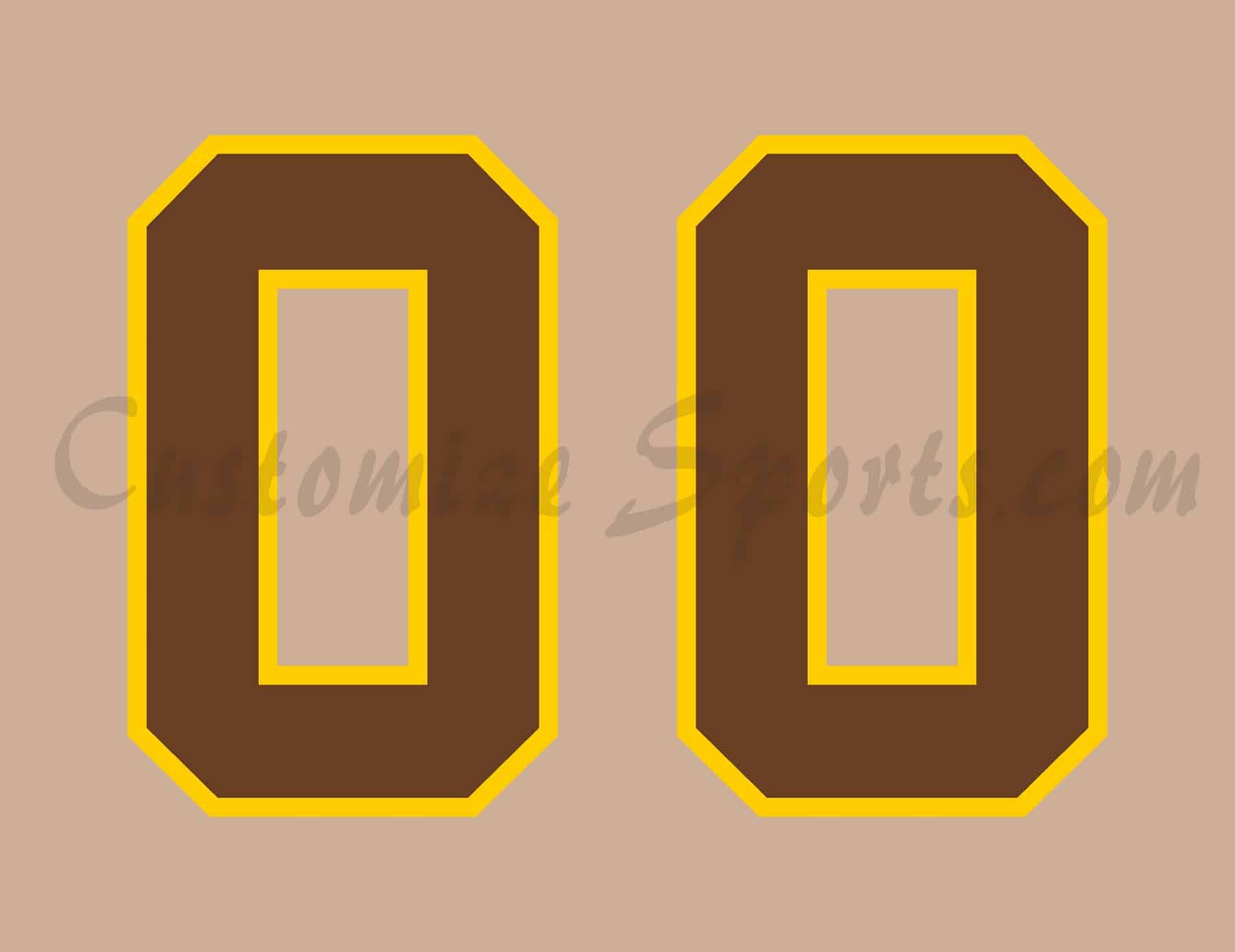 Baseball San Diego Padres Customized Number Kit for 1969-1971 Road ...