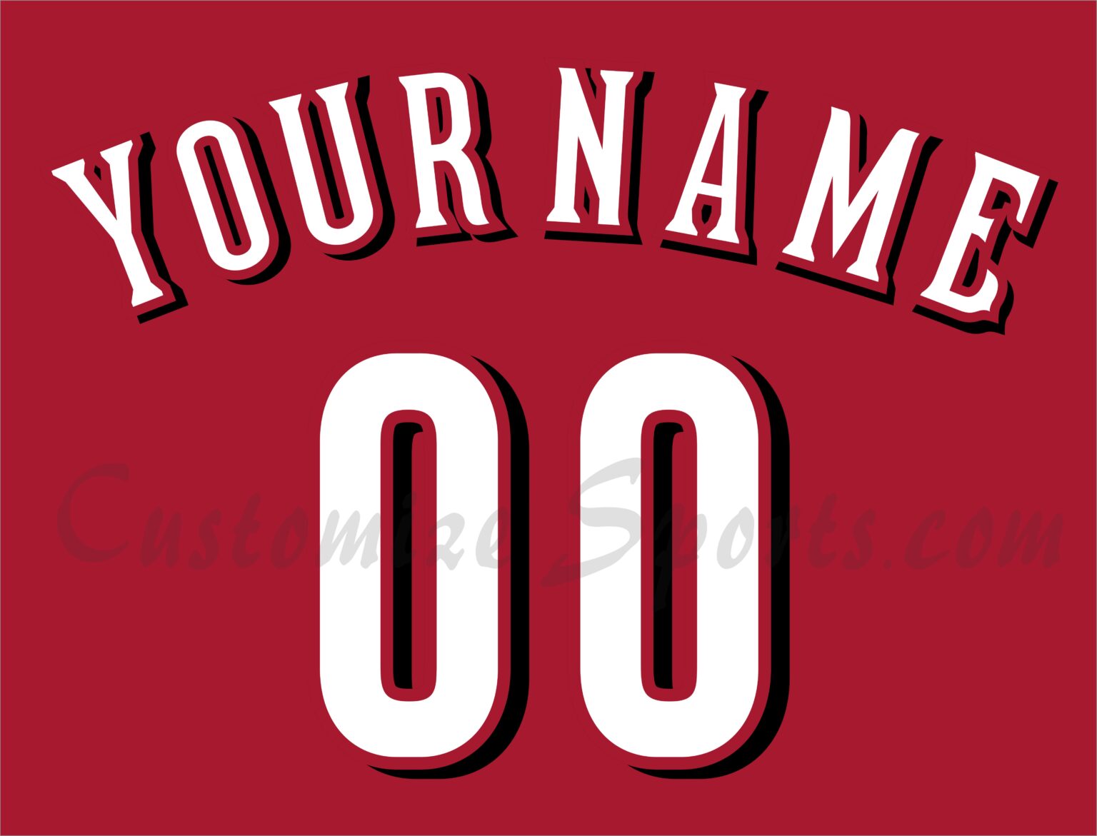 Baseball Cincinnati Reds Customized Number Kit for 2016-2020 Red ...
